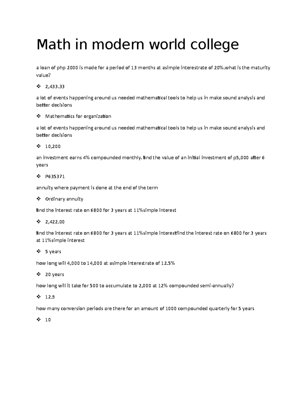Math In Modern World College Answer Key Not All Answer Just Some Math math-in-modern-world-college-answer-key-not-all-answer-just-some-math
