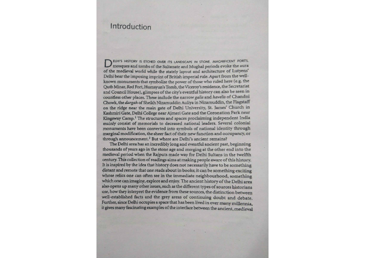 Ancient Delhi @Upinder Singh - History of India-IV (c. 1206-1550) - Studocu