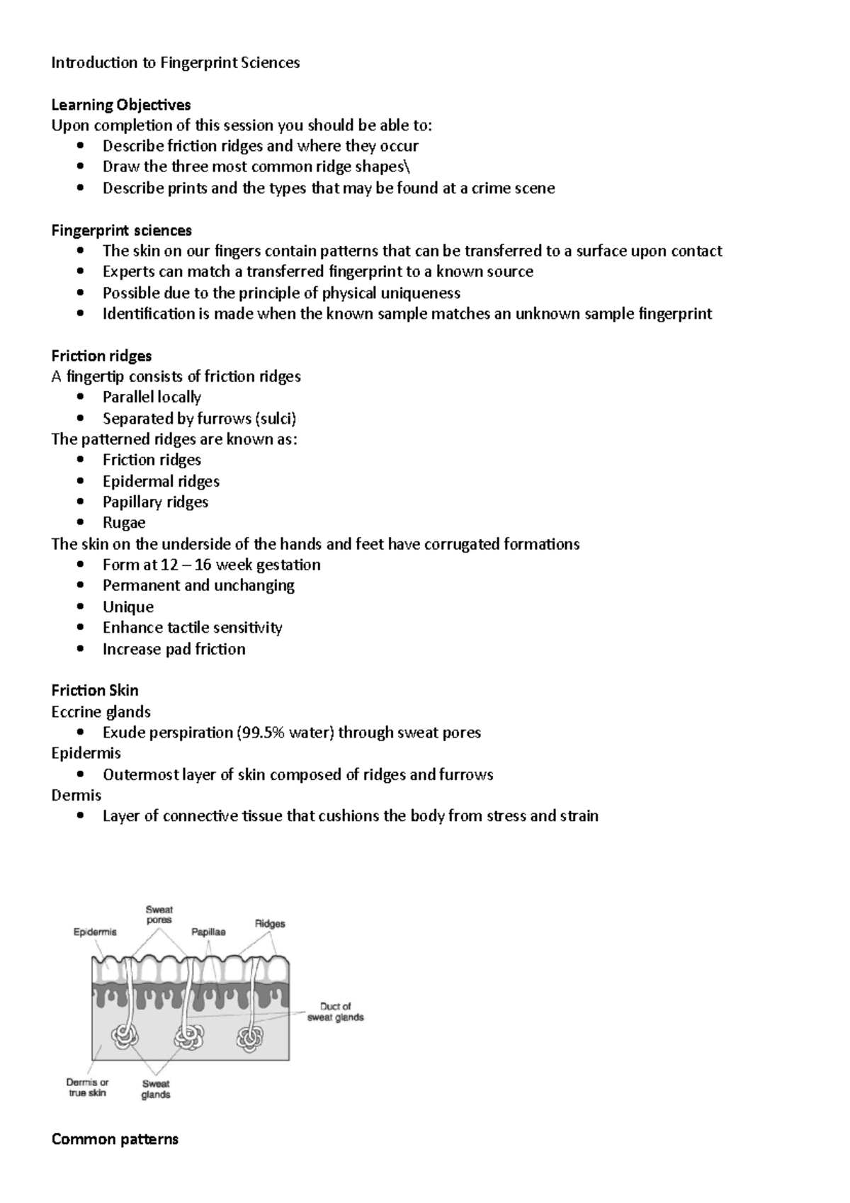 Fingerprint Sciences - Introduction to Fingerprint Sciences Learning ...