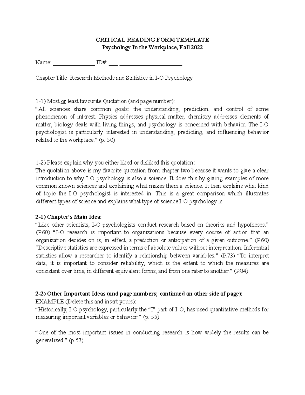 CRF Ch2 piw - critical reading form for chapter 2 - CRITICAL READING ...