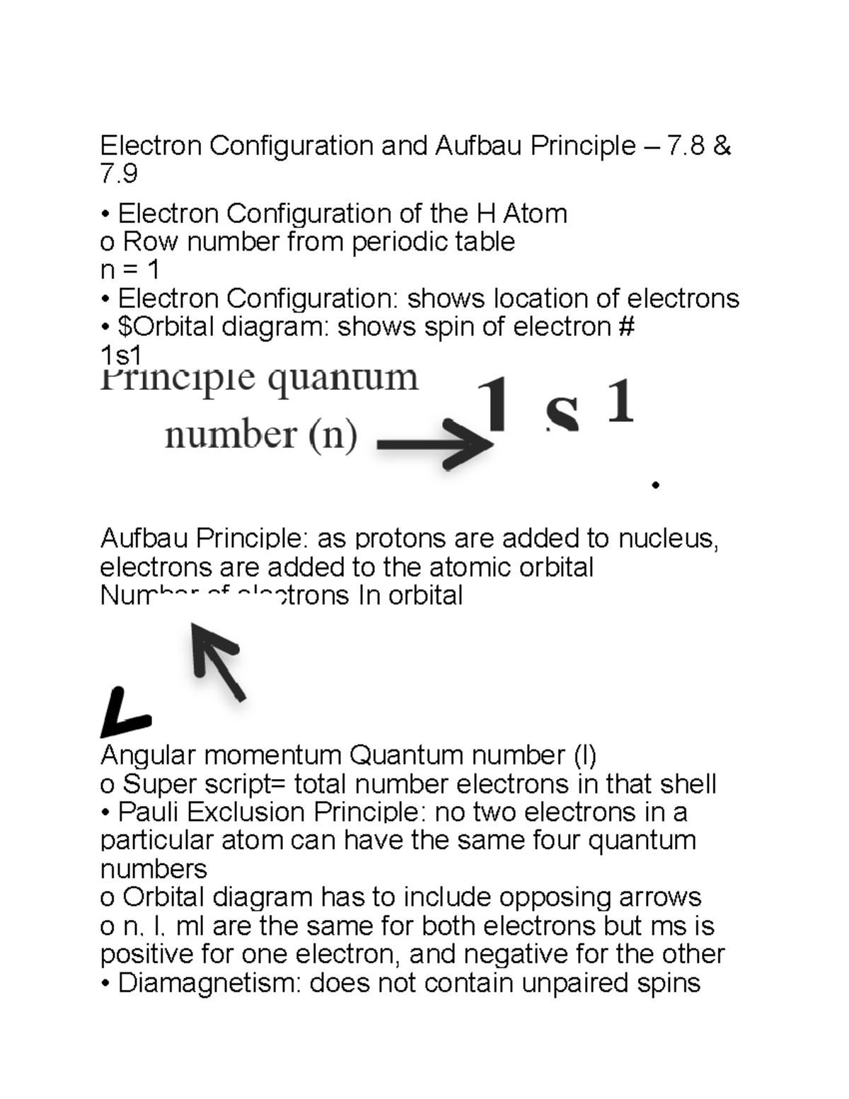 Electron Configuration and Aufbau Principle – 7 - Electron ...