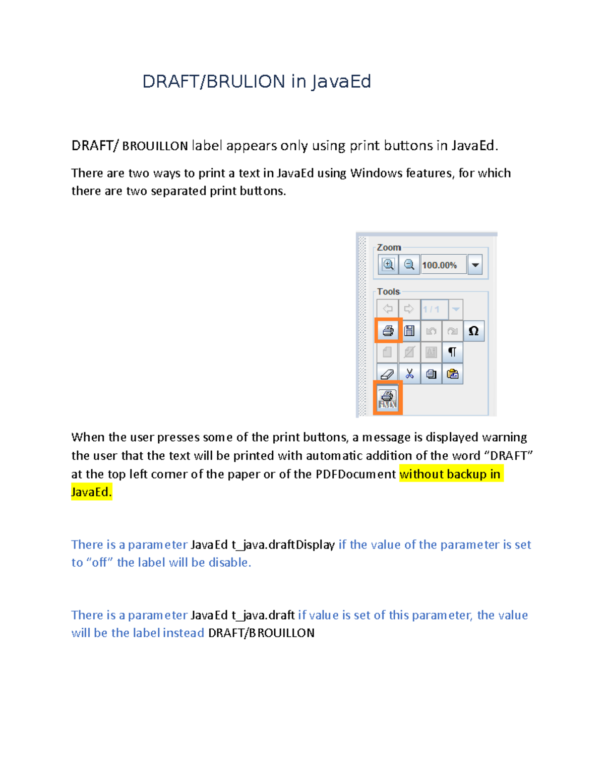 Draft Javaed - Description is required - DRAFT/BRULION in JavaEd DRAFT ...