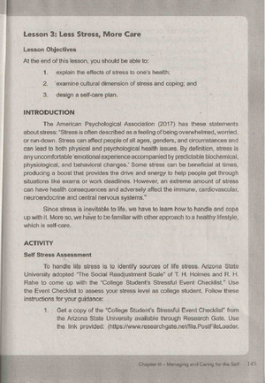 Chapter 3 Lesson 1 Understanding the Self - Studocu