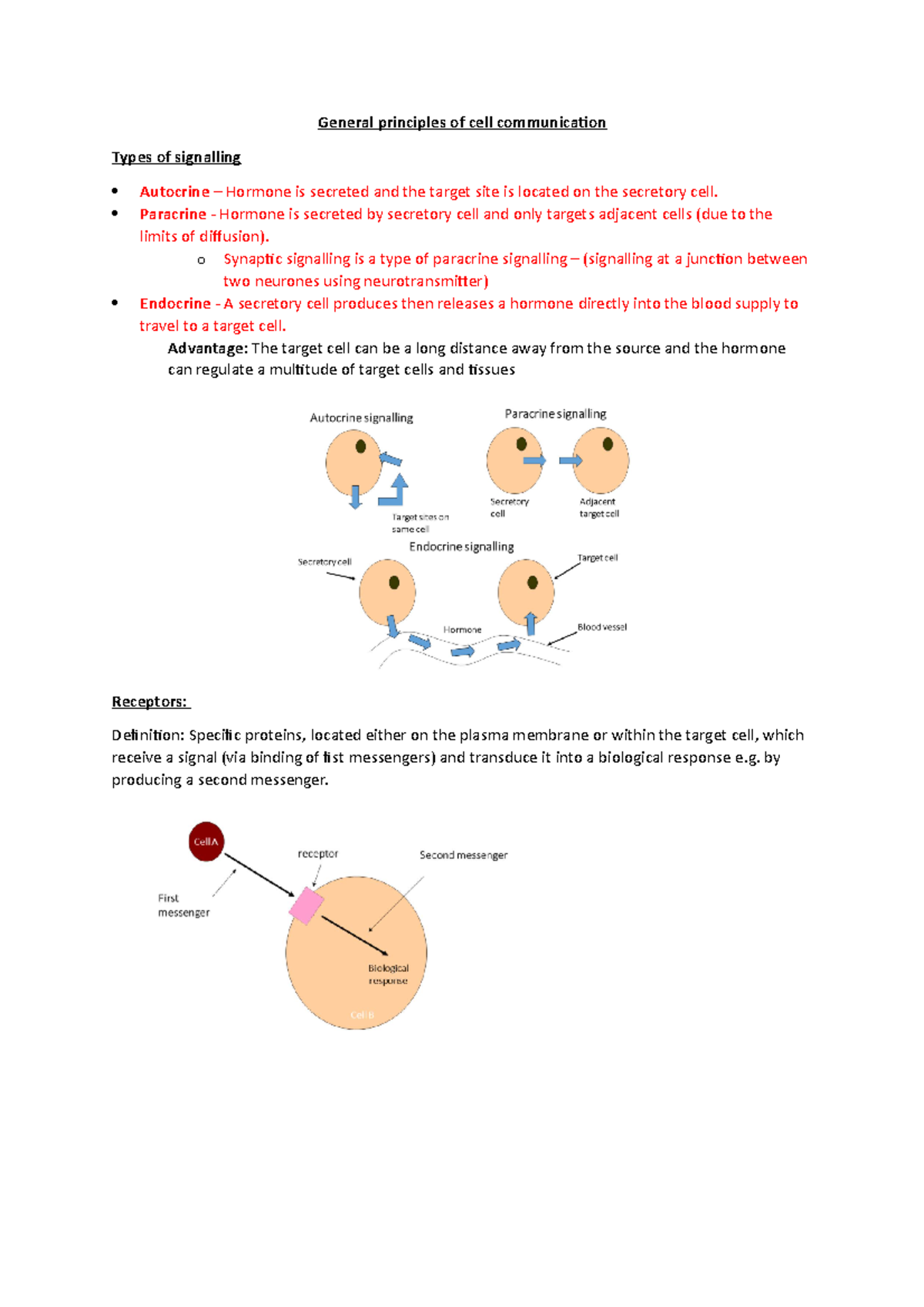 L01 General principles of cell communication - General principles of ...