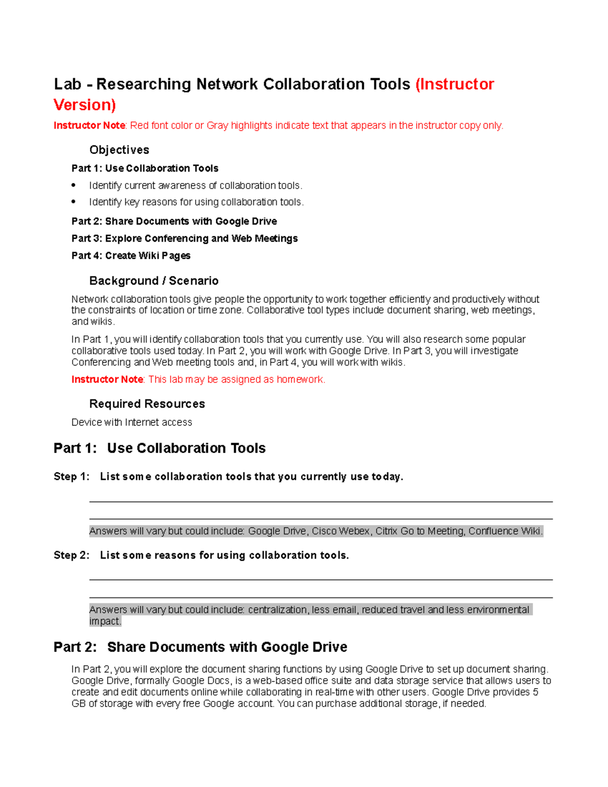 1.1.1.8 Lab - Researching Network Collaboration Tools - ILM - Lab ...