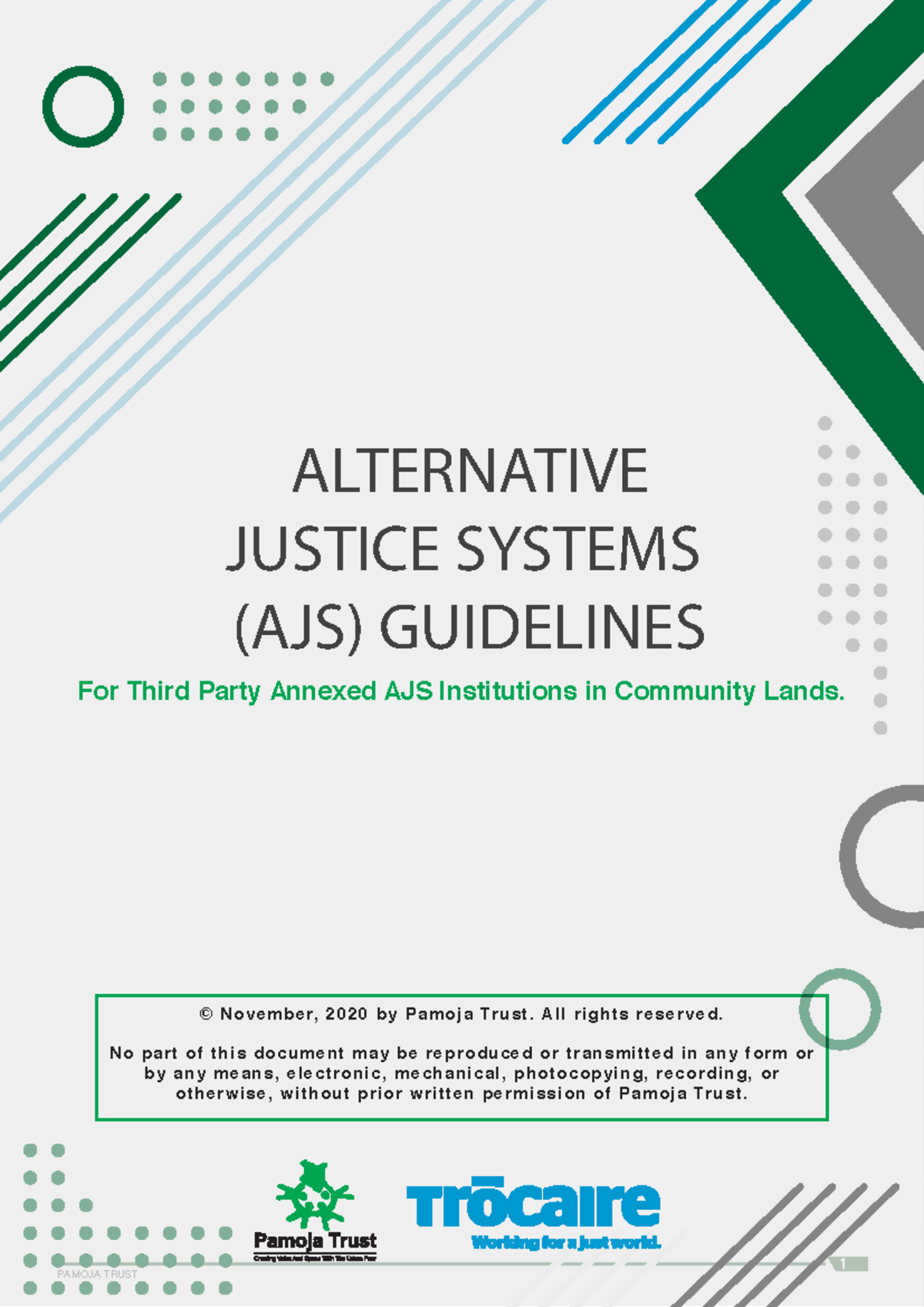 Alternative Justice Systems regulations final - ALTERNATIVE JUSTICE ...