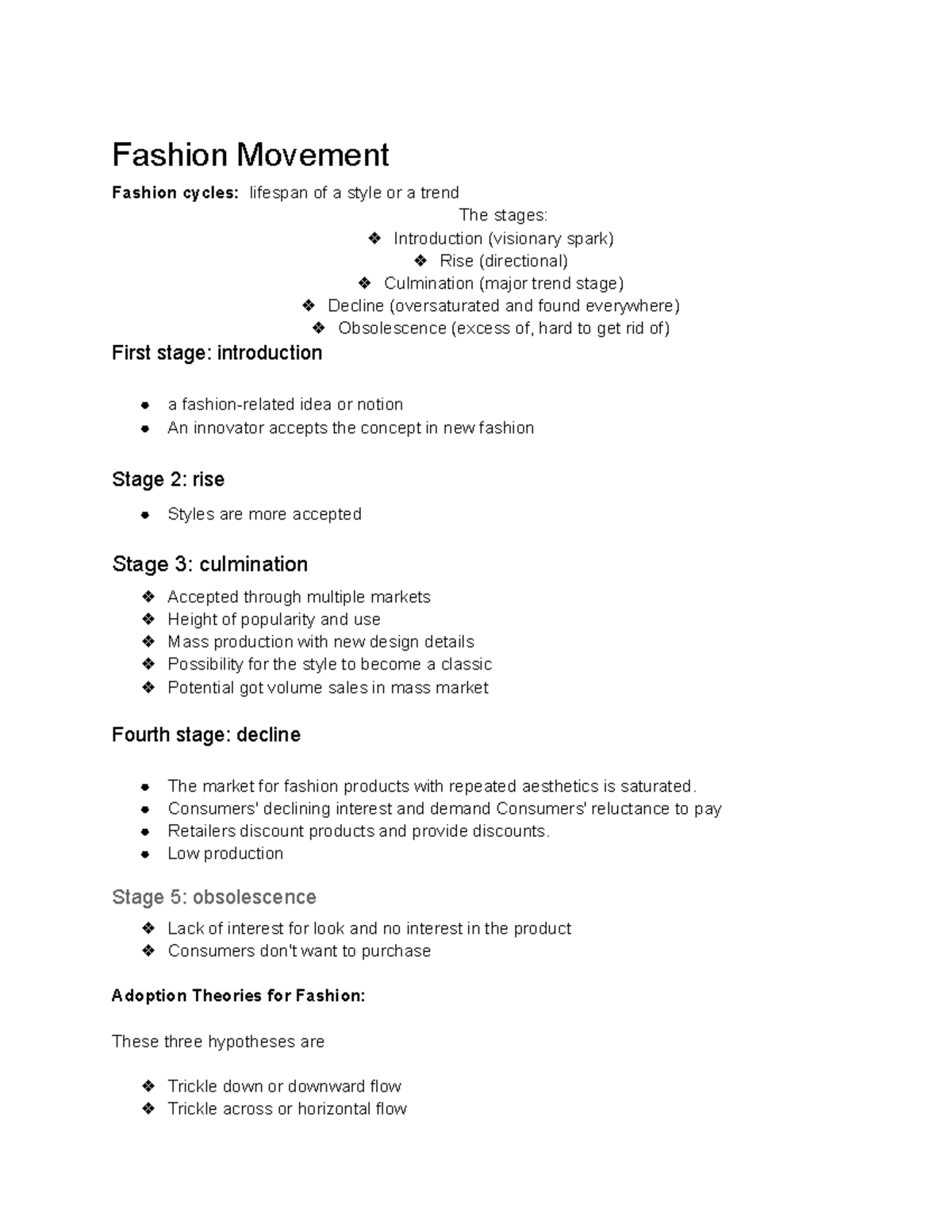 Fash movement - Fashion Movement Fashion cycles: lifespan of a style or ...