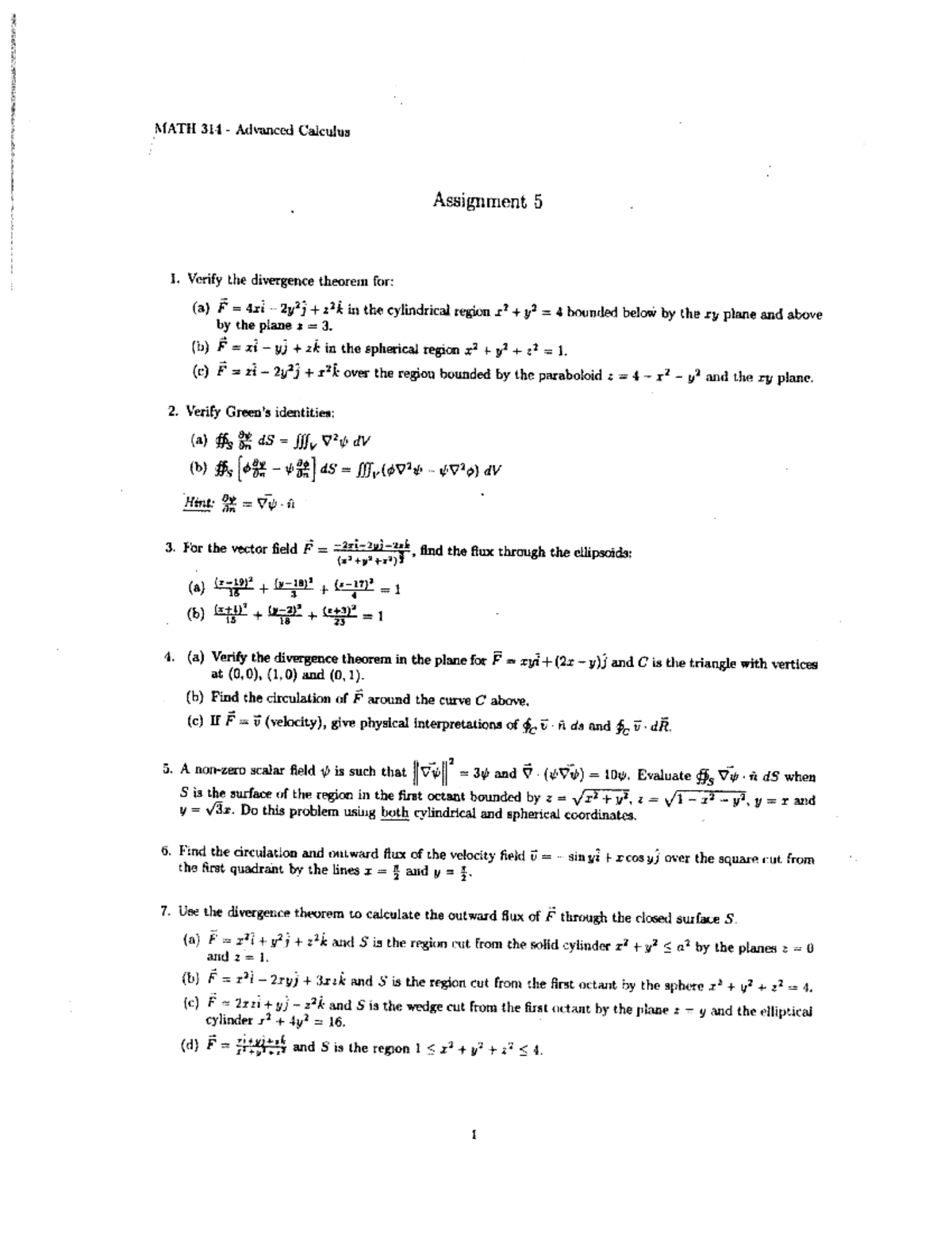 MATH314 assignment 5 - Double Integrals - MATH264 - Studocu