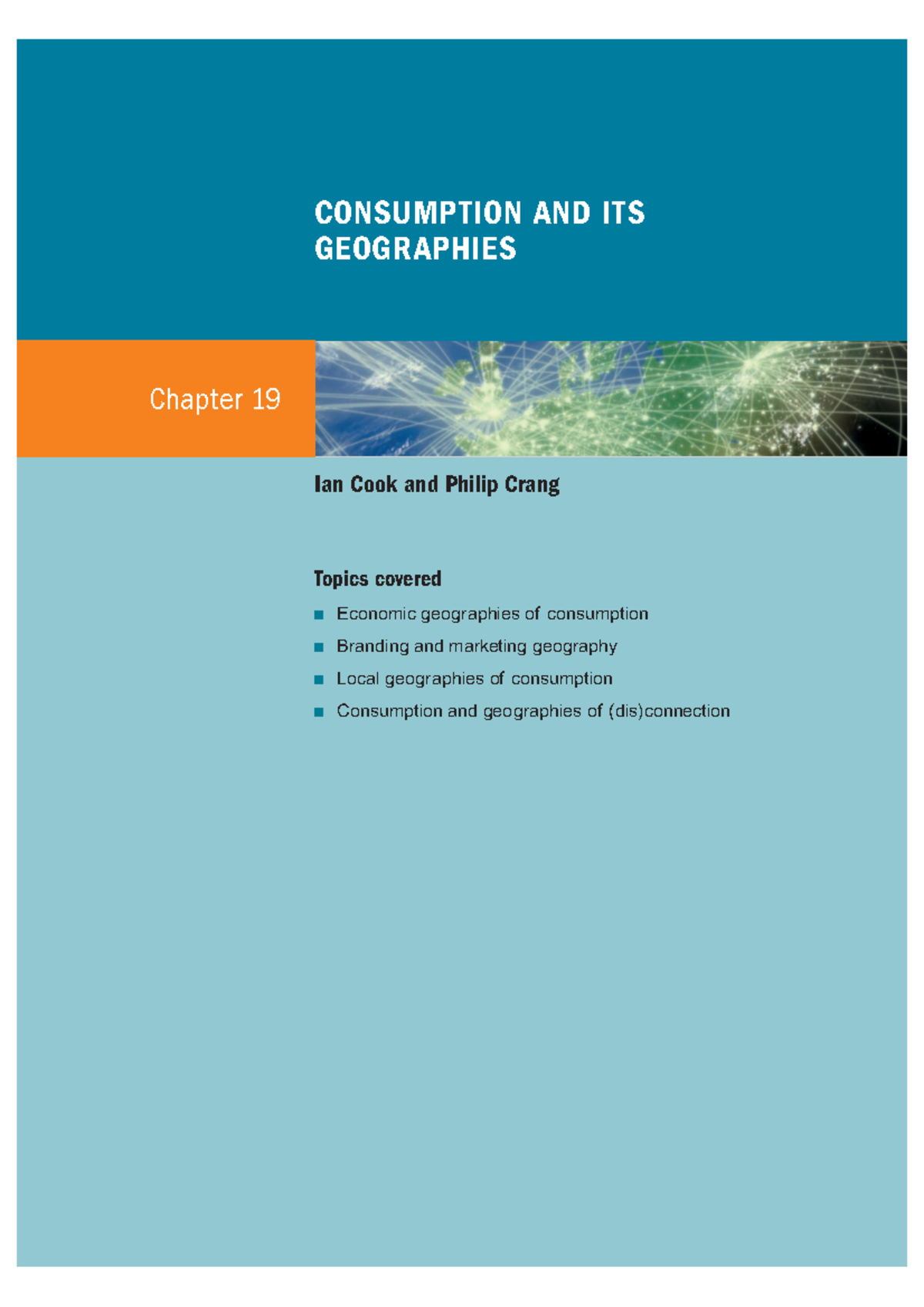 9b Consumption AND ITS Geographies Peter W. Daniels et al. (eds.) - An ...