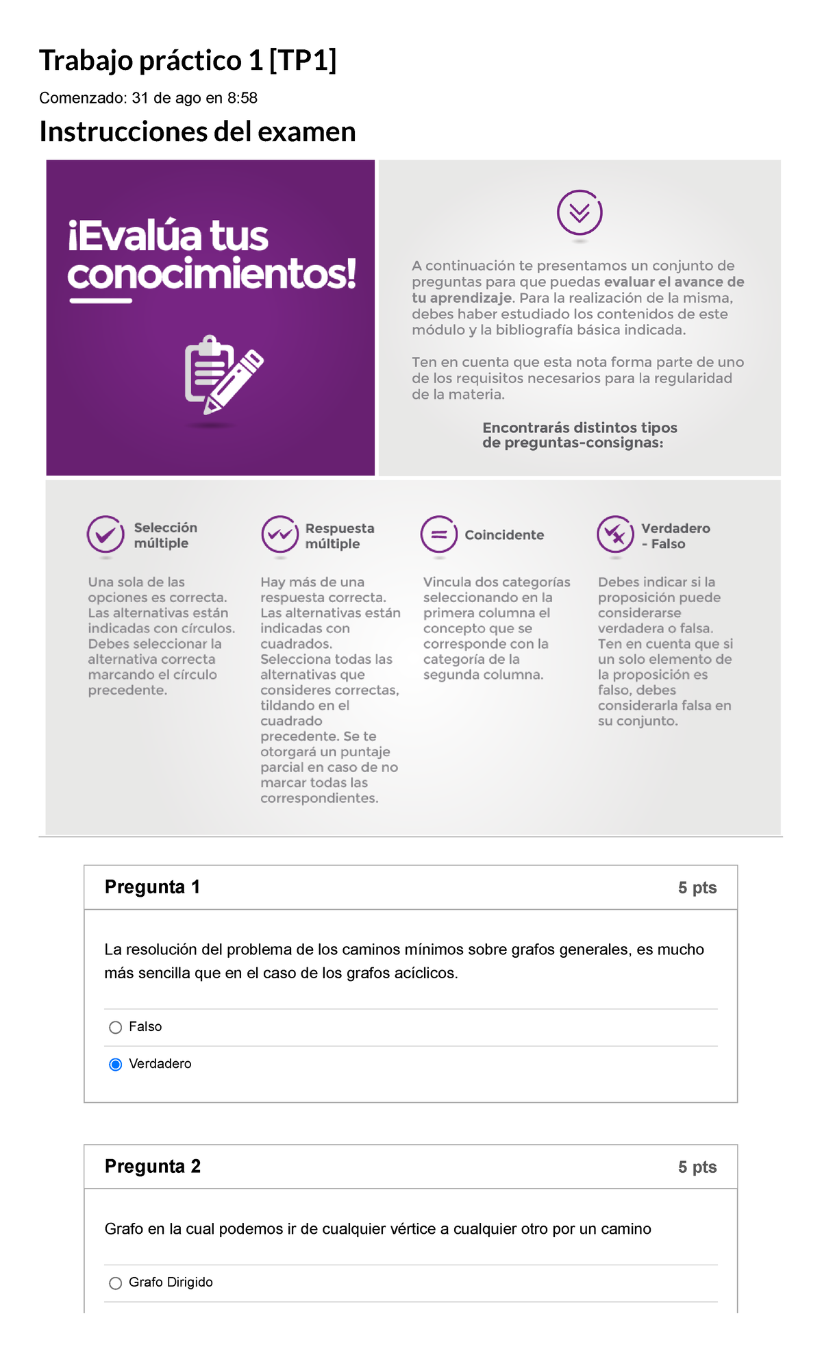 TP1 Algoritmos y Estructuras de Datos 2 80% - Trabajo práctico 1 [TP1 ...
