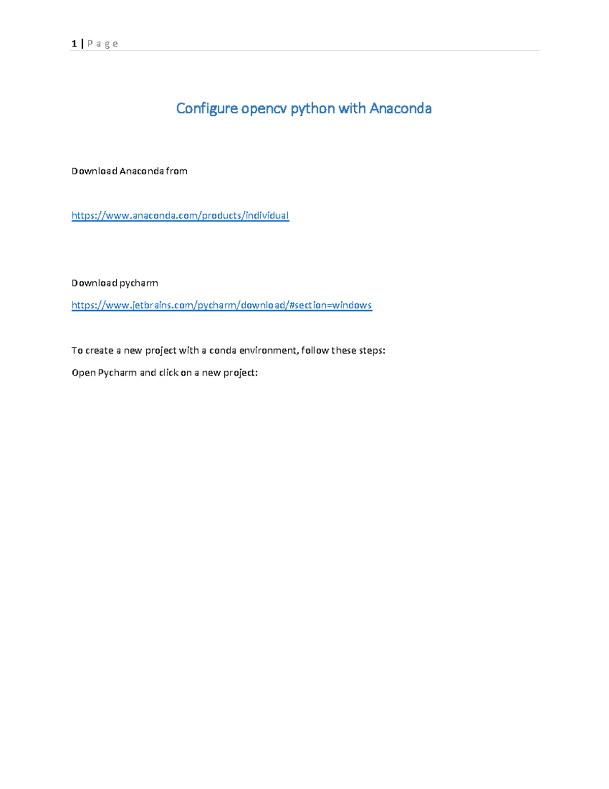 Download Anaconda And How To Install Configure Opencv Python With