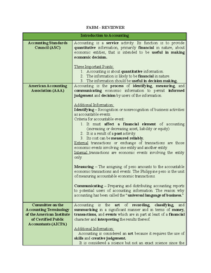 FABM1 Module-1-Introduction-to-Accounting - UNIVERSITY OF MAKATI J. P ...