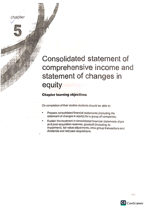 Chapter 6 CIMA F2 - Consolidated Statement of Financial Position ...