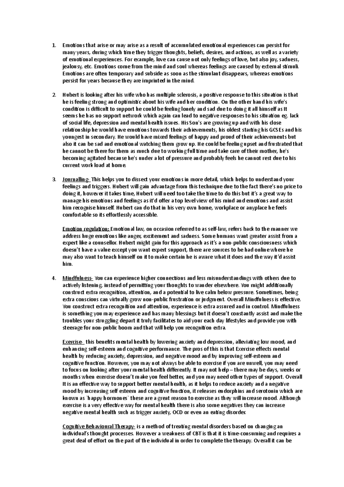 Hubert essay.done copy 25719 80 copy copy - Emotions that arise or may ...