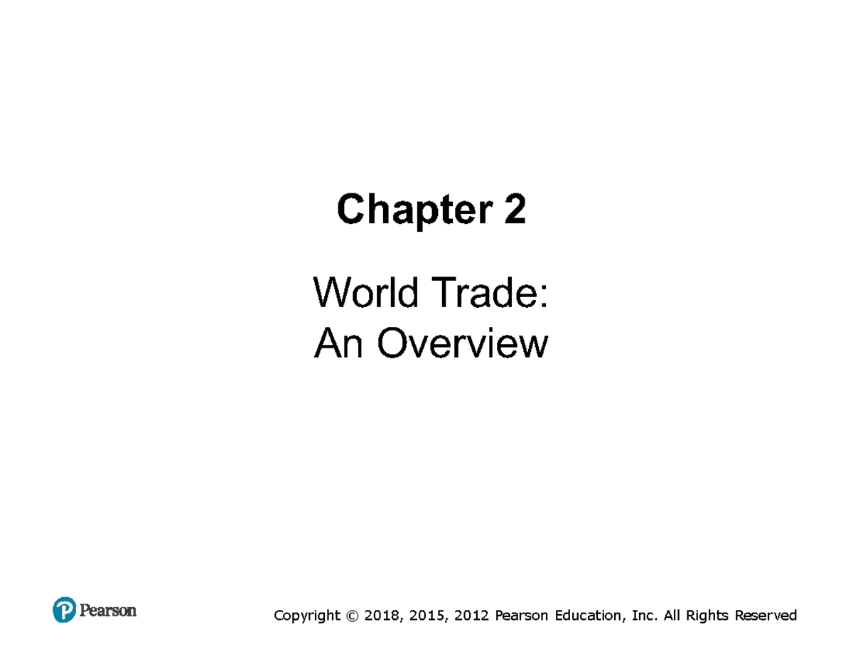 C2. World trade - NOTES - Chapter 2 World Trade: An Overview Preview ...