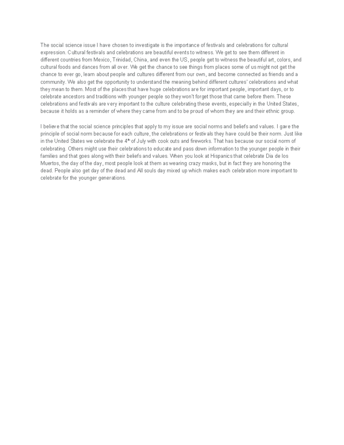 Social science project - The social science issue I have chosen to ...