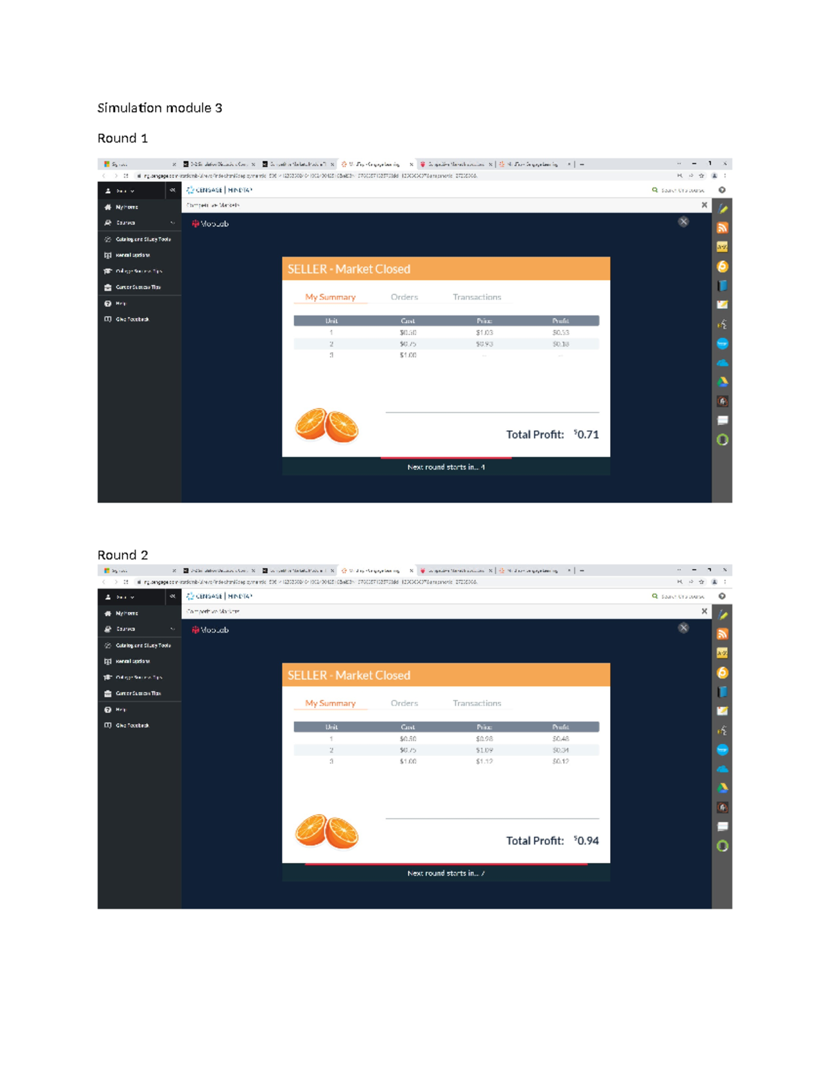 Simulaton week 3 - Coursework - ECO201 - Simulation module Round Round ...