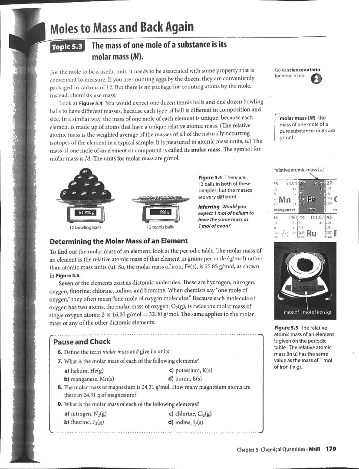 Molar Mass Student Handout - Studocu