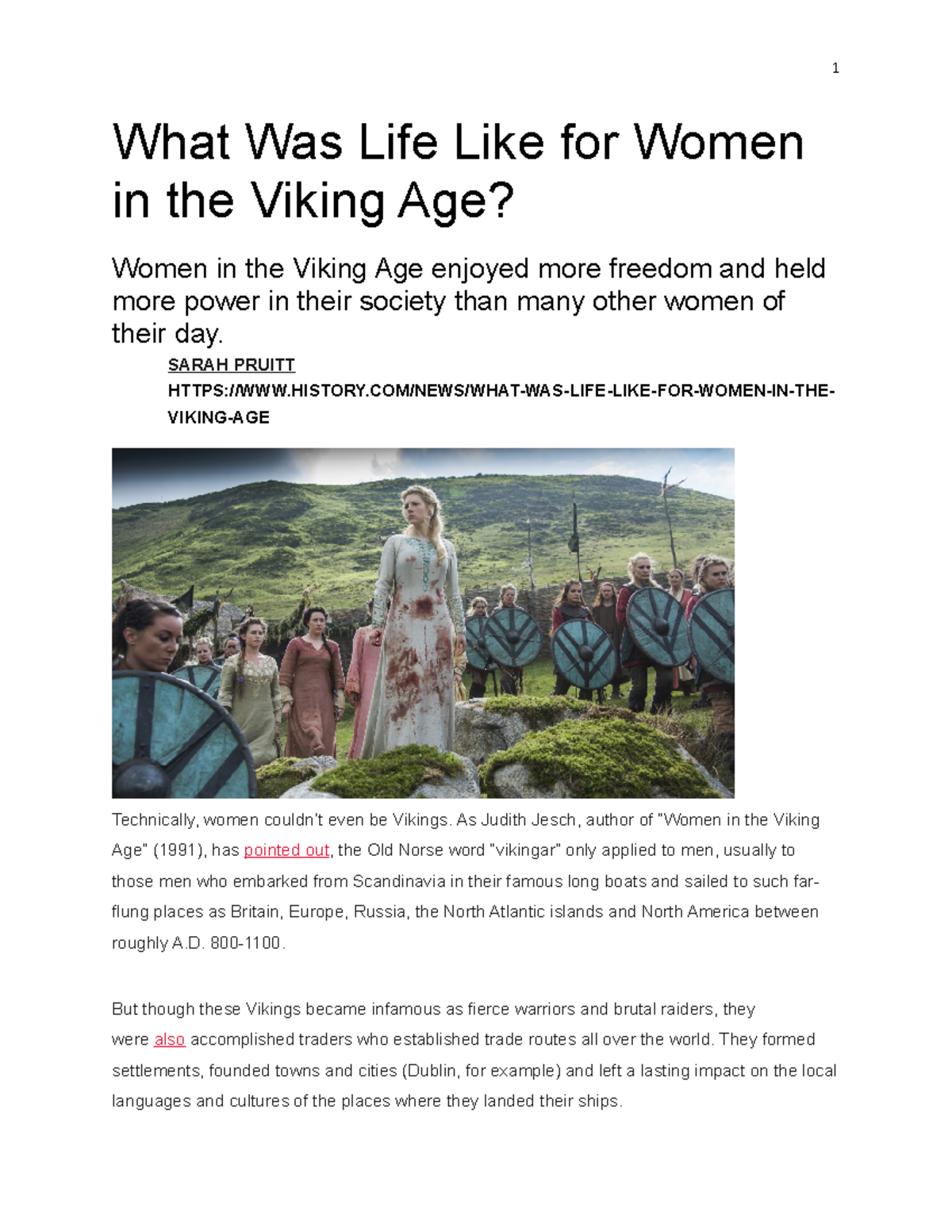2-What Was Life Like for Women in the Viking Age - 1 What Was Life Like ...