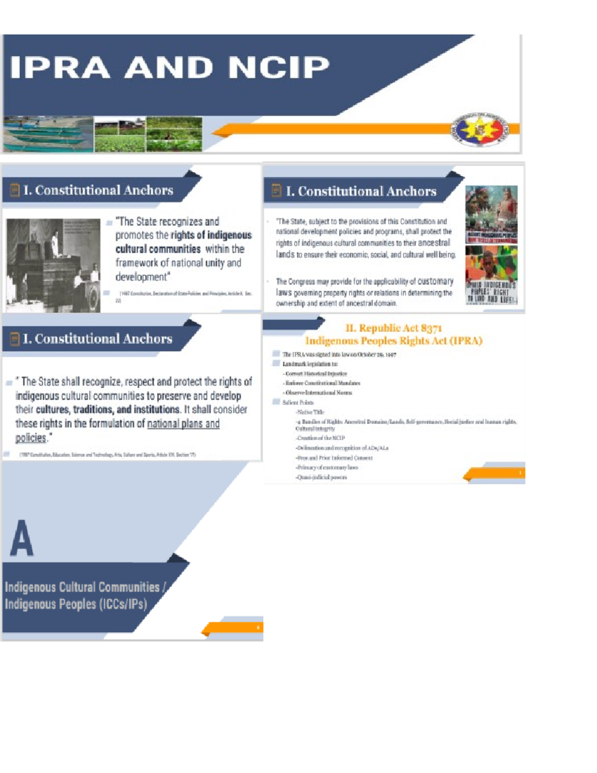 5. Attachment IPRA LAW and NCIP - Business Administration Major in ...