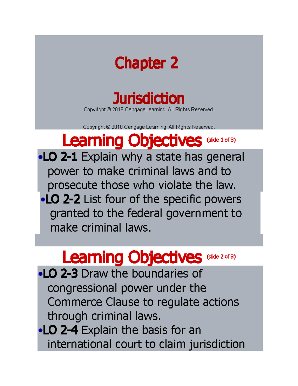 Criminal law chapter 2 jurisdiction notes - Chapter 2 Jurisdiction ...