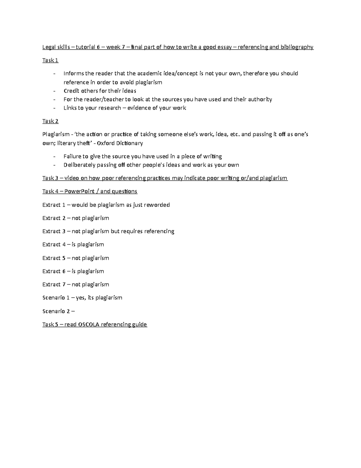 LS - Tutorial 6 - Week 7 - Legal skills – tutorial 6 – week 7 – final ...