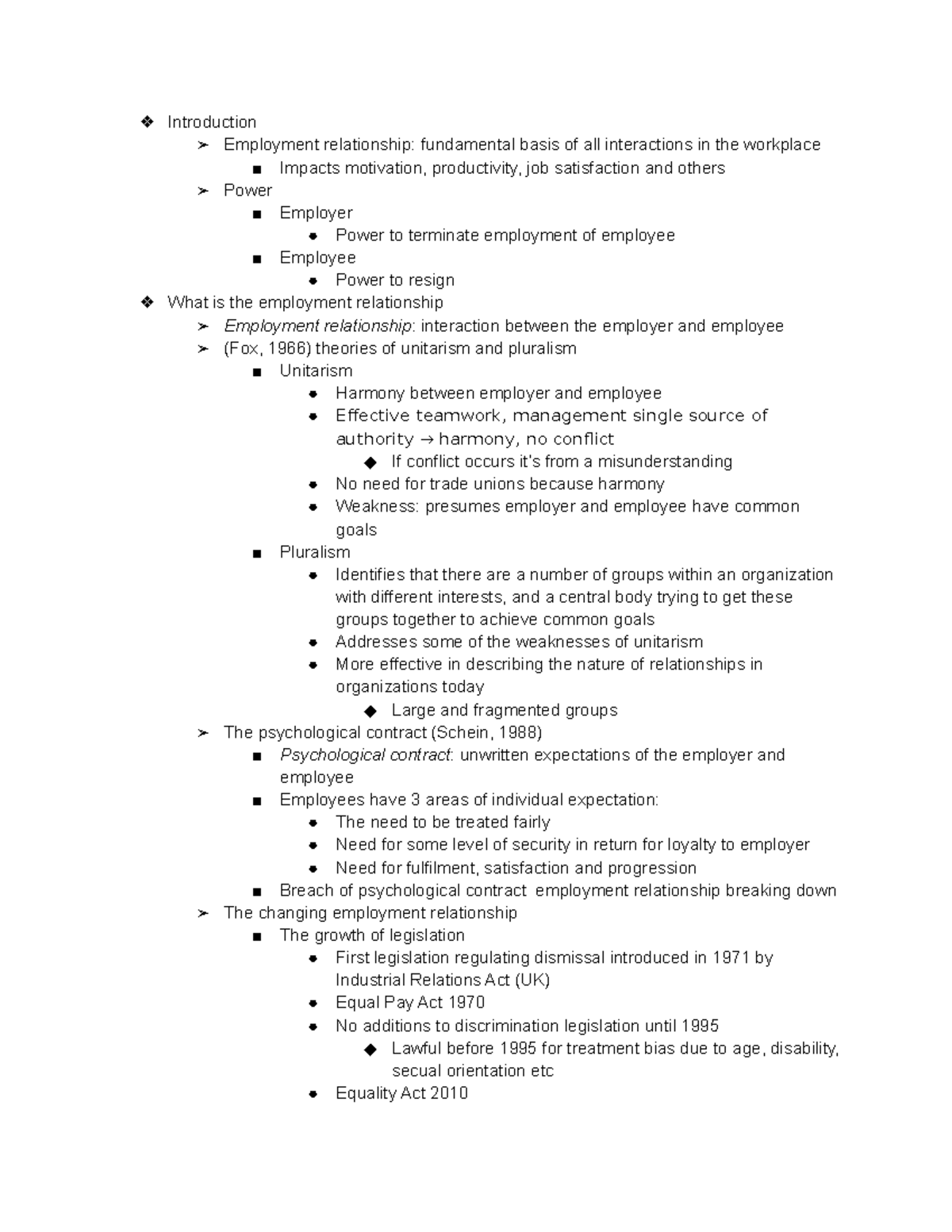 1. Textbook Reading Ch 13 Workplace Relations and Regulations ...
