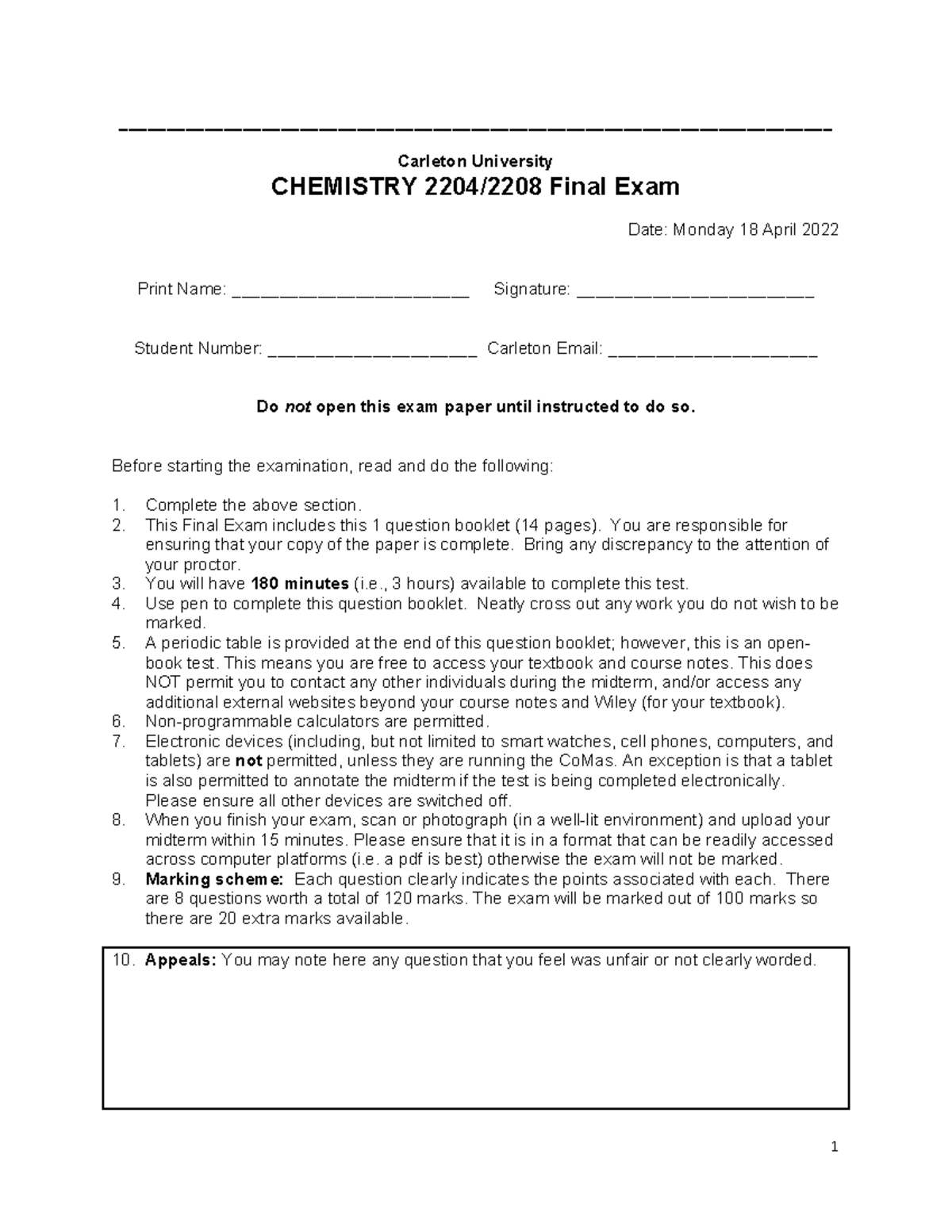 2022 Final Exam Solutions - - Studocu