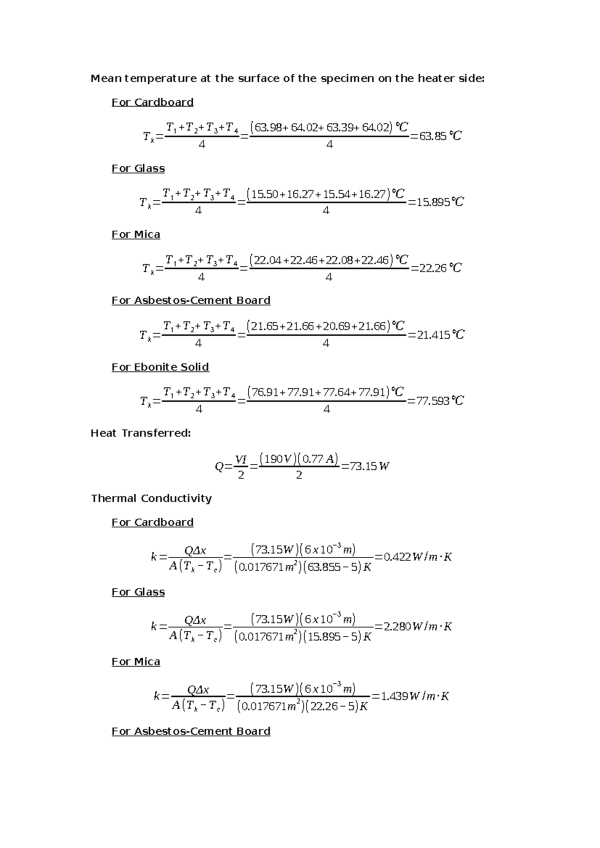 Calcu experiment 6 additional - Mean temperature at the surface of the ...