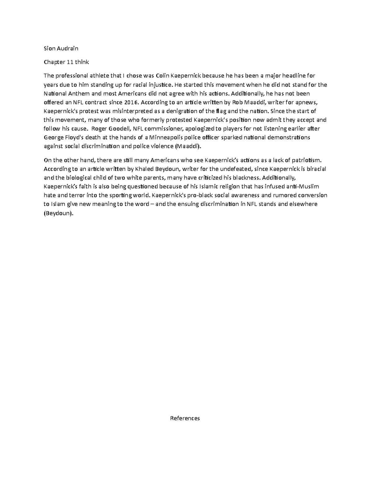 Chapter 11 think - Grade: A+ - Sion Audrain Chapter 11 think The ...