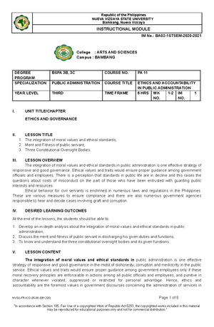 Module-No - Instructural Materials - NUEVA VIZCAYA STATE UNIVERSITY ...