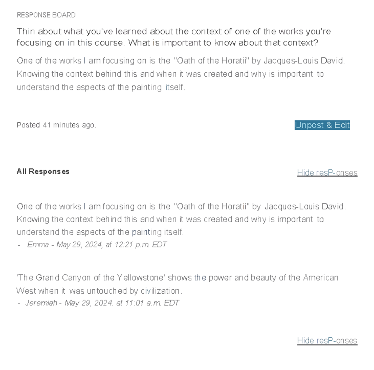 5.1.2 Q3 HUM-200 - Soomo Learning Questions. - RESPONSE BOARD Thin ...