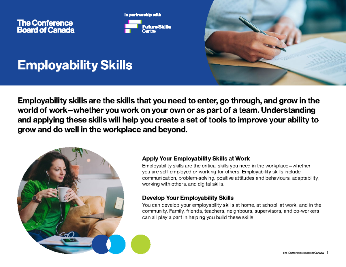 11752 employability-skills brochure - Employability Skills Apply Your ...