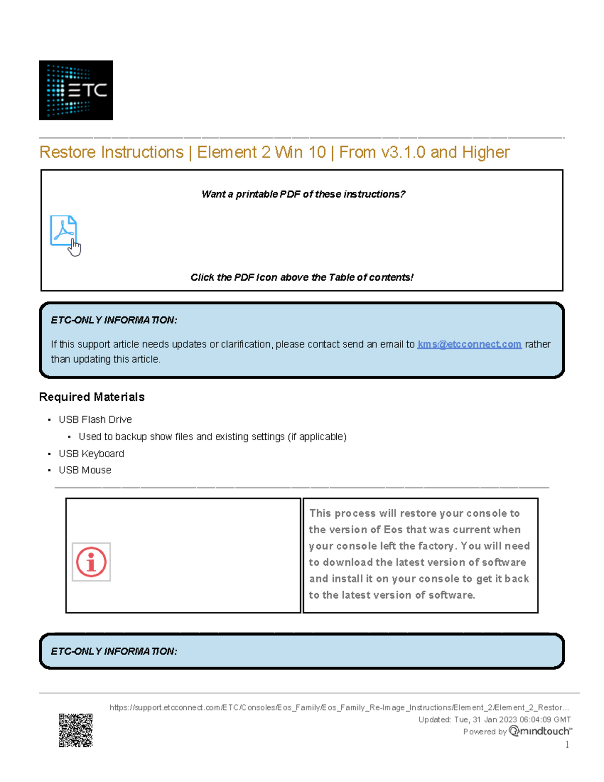 Restore Instructions Element 2 Win 10 From v3.1.0 and Higher - Restore ...