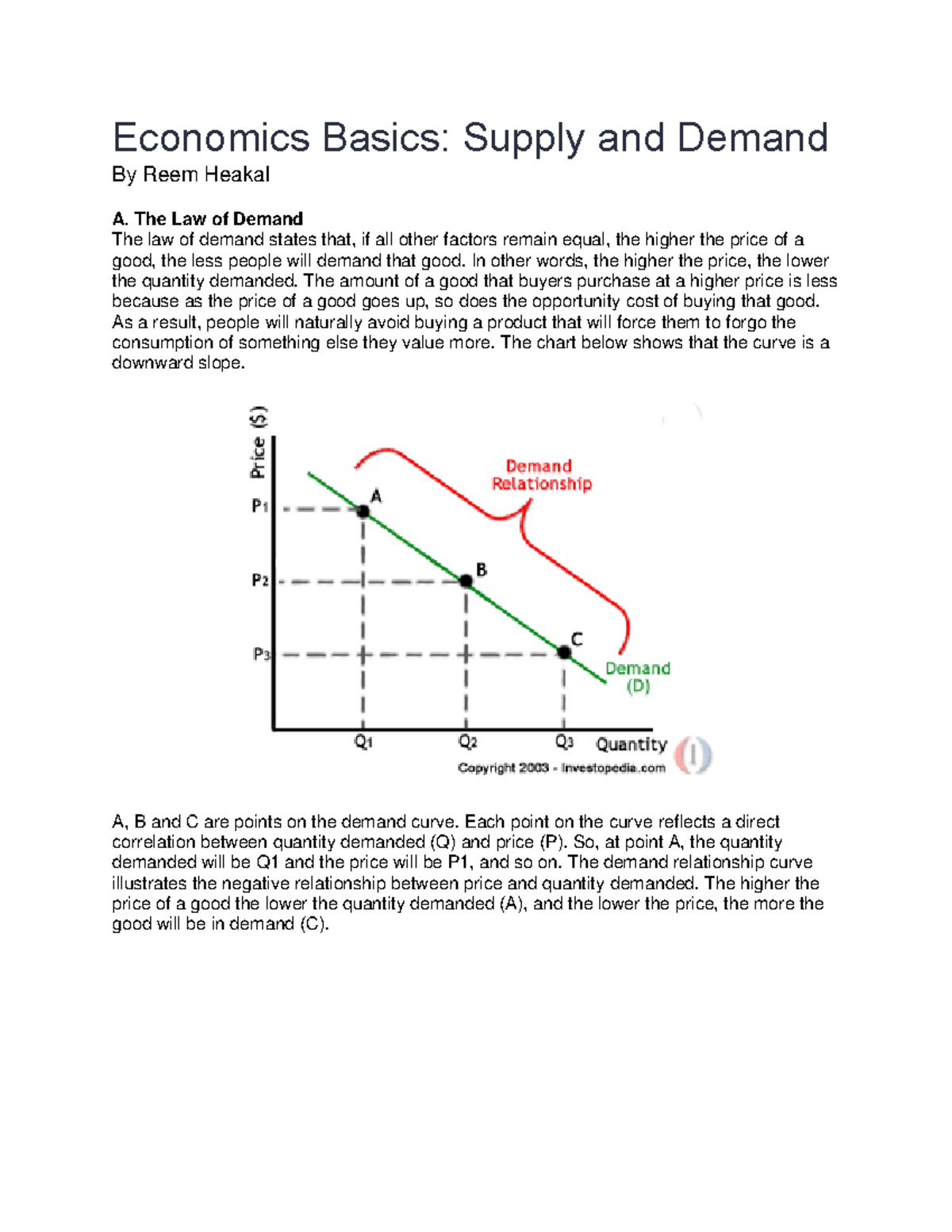 Economics basics - To assess someone's knowledge - Economics Basics ...