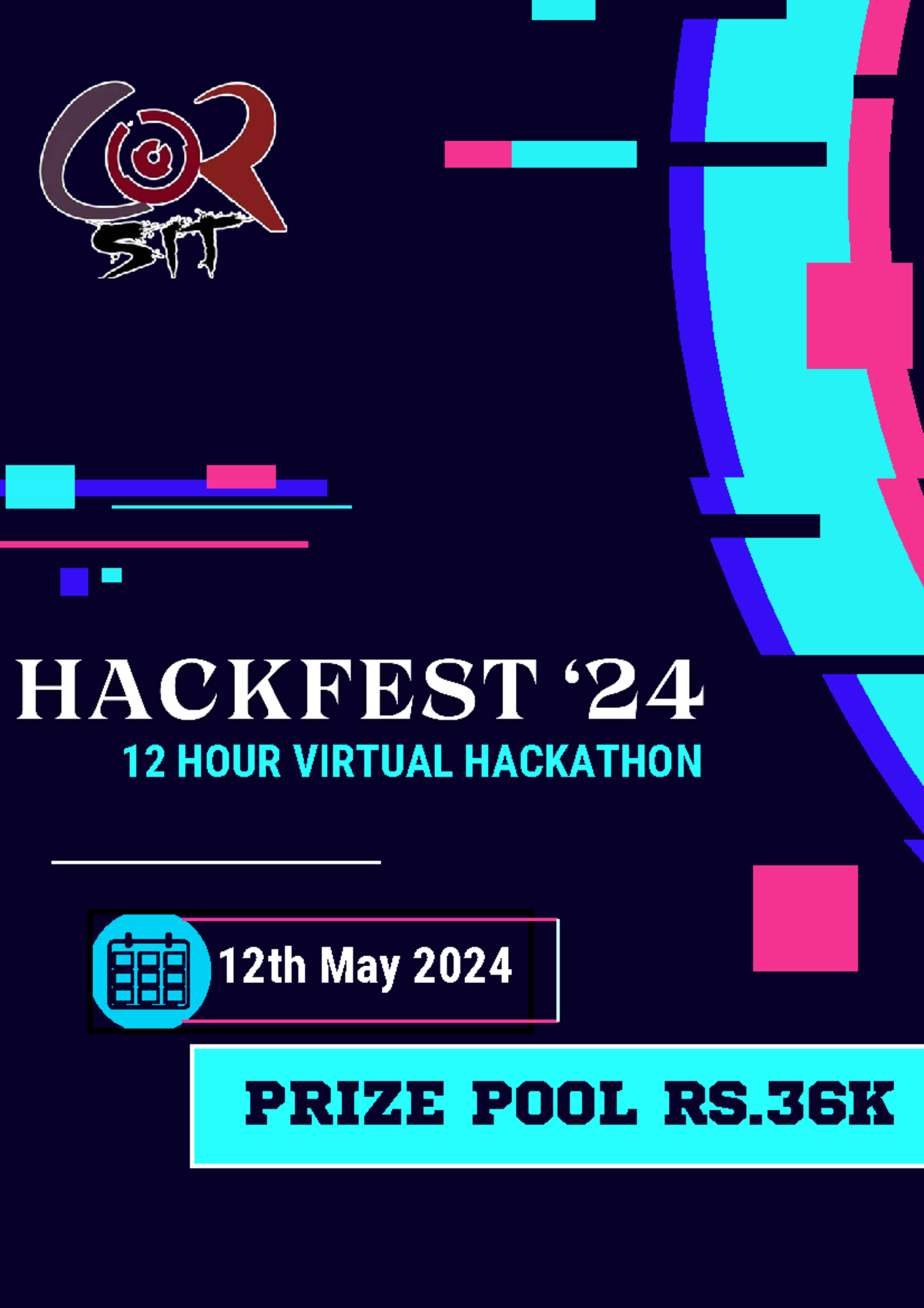 Hackfest'24 Brochure - PRIZE POOL Rs 12 HOUR VIRTUAL HACKATHON 12th May 2024 PRIZE POOL - Studocu