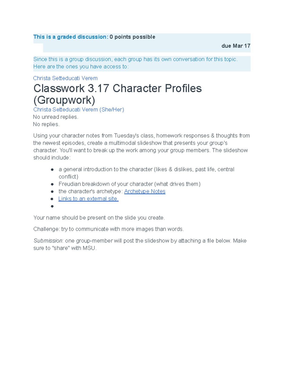 This is a graded discussion 0 points possible - This is a graded ...