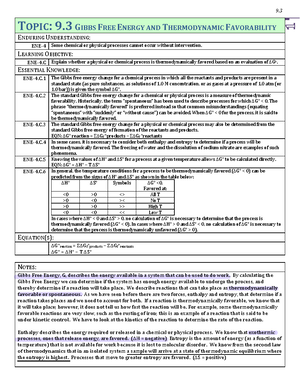Chem Taylor 2 - AP Chem Prep - Unit 9 Progress Check: MCQ Copyright ...