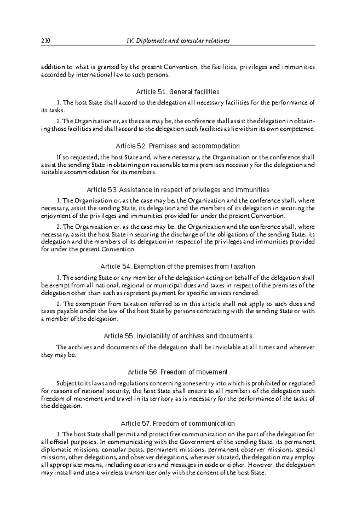 Book 1-76 - n/a - 210 IV. Diplomatic and consular relations addition to ...