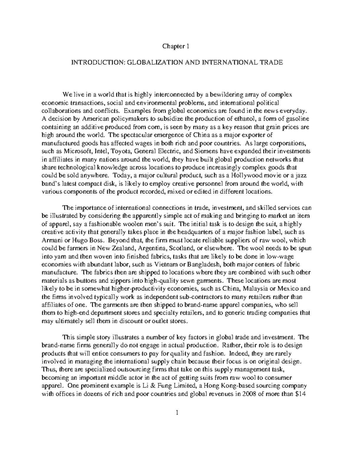 Globalization - aaaa - Chapter 1 INTRODUCTION: GLOBALIZATION AND ...