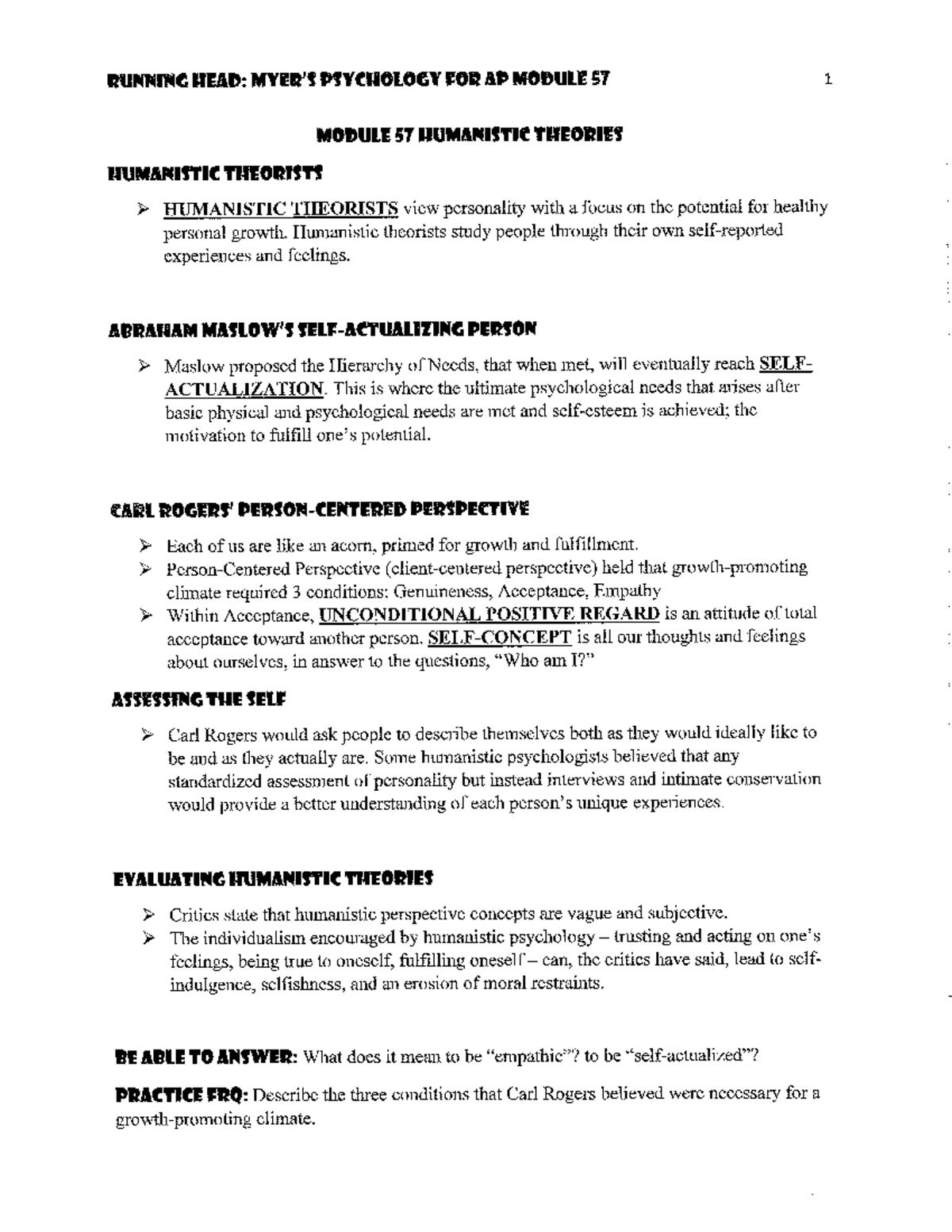 Module 57 - Summary Psychology - BSP - Studocu