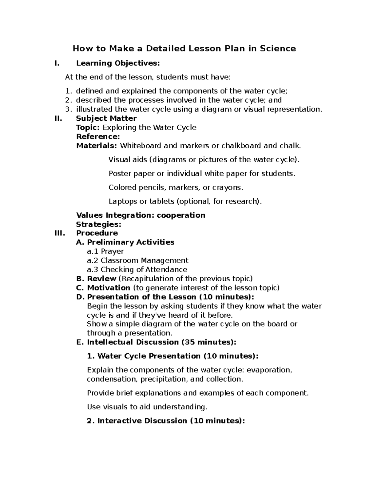 D5606c98ef3a32fd463bff74526997 e6 - How to Make a Detailed Lesson Plan ...