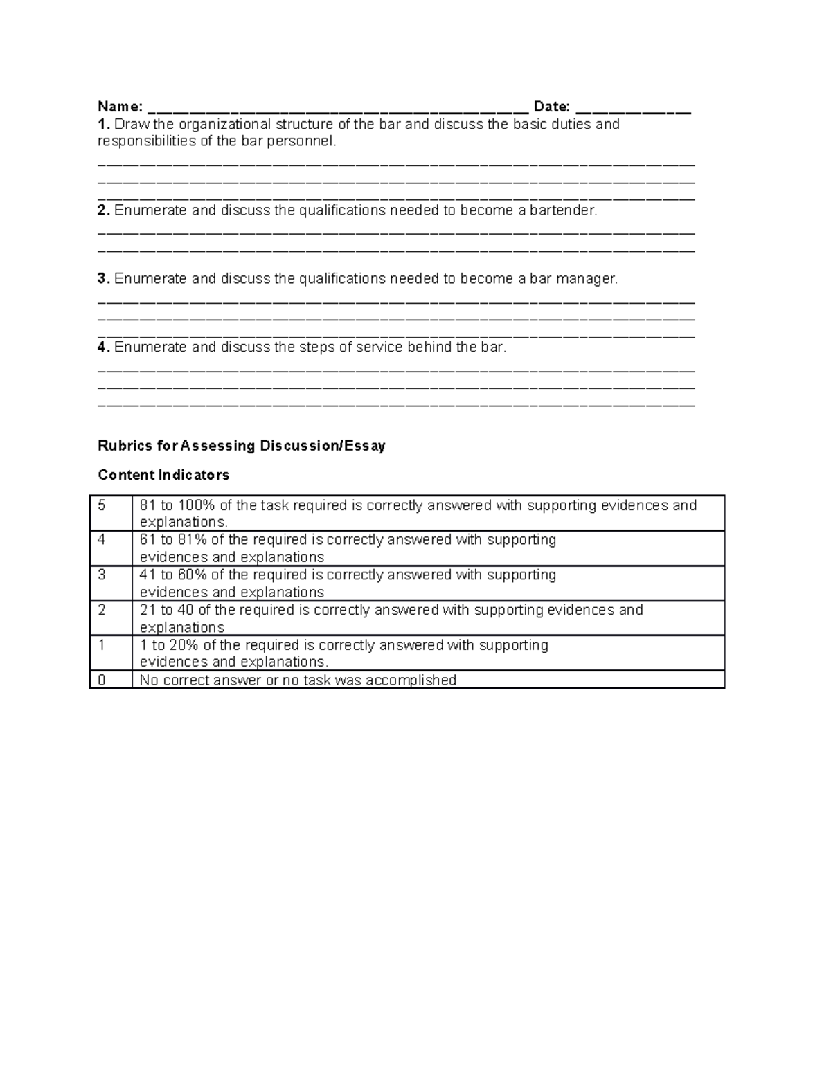 Module Workshop Exercise 2 Name