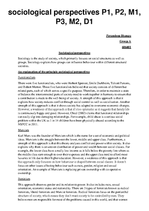 Unit 10 sociological perspectives p3 m2 d1 - UNIT 10 SOCIOLOGICAL ...