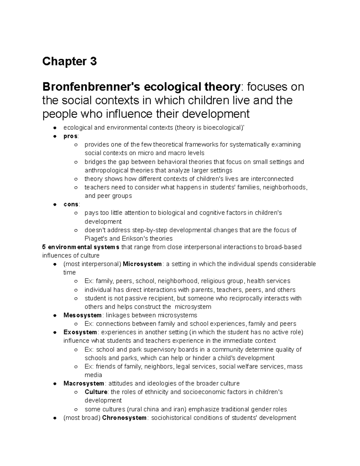 Chapter 3 Notes - Professor Diana Aria, McGraw Hill Connect Book ...