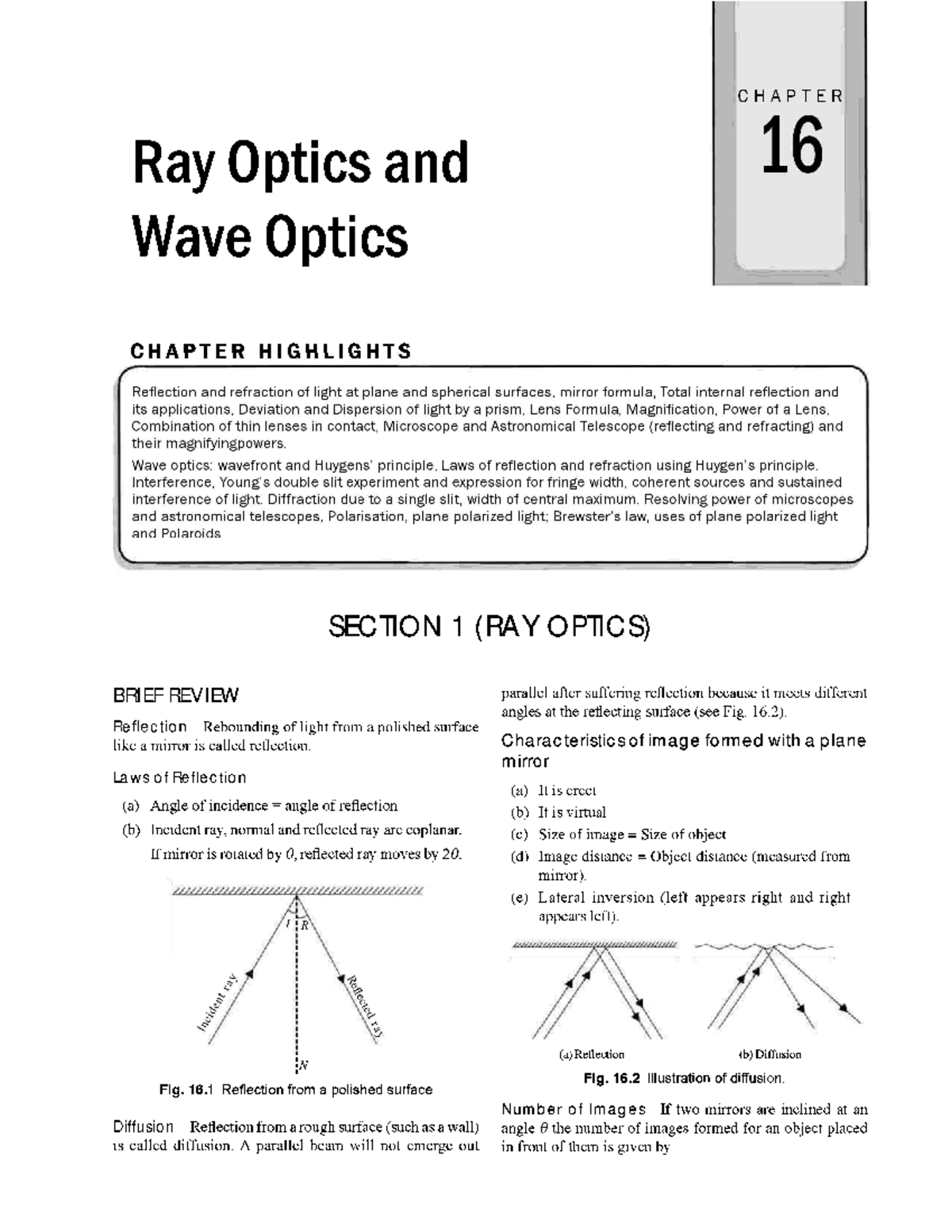 Optics 1 - Questions - Physics - Studocu