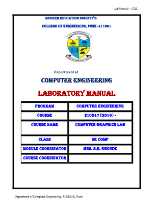 BE Computer Engineering Syllabus 2019 Course 210722 - unipune.ac ...
