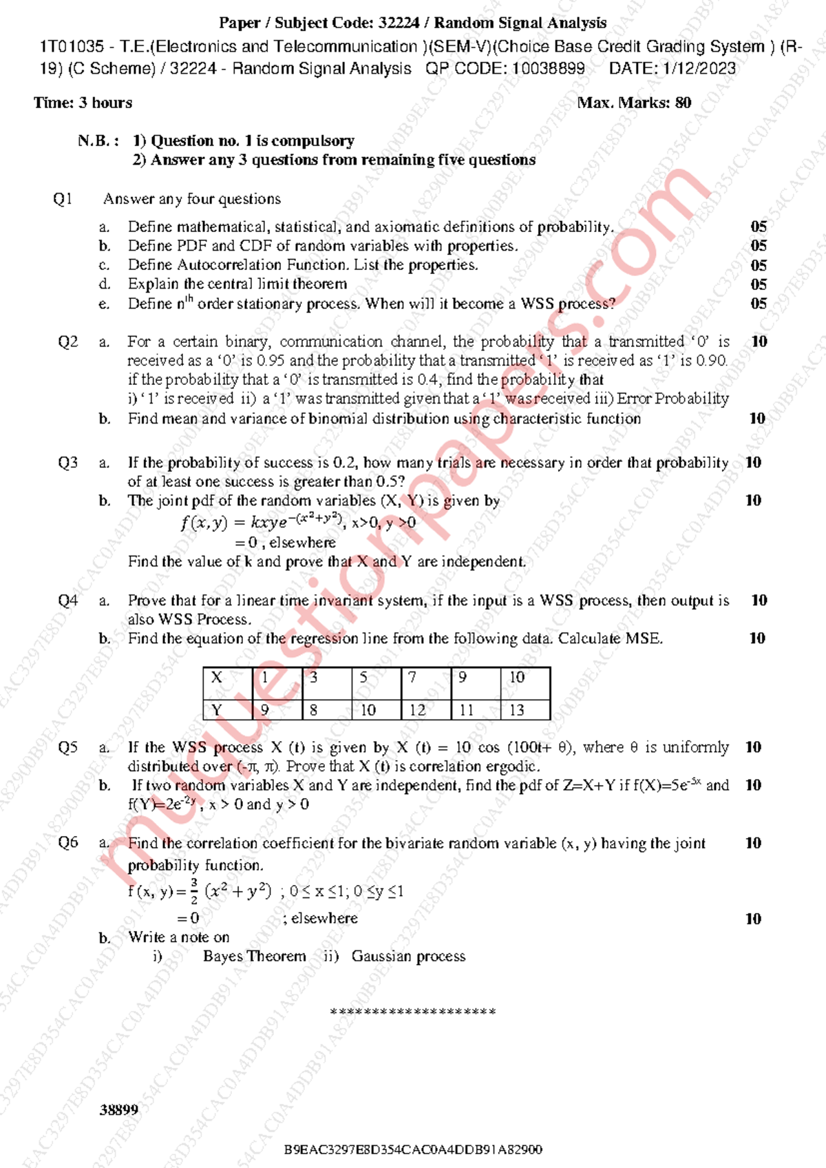 Be electronics-and-telecommunication semester-5 2023 december - Studocu
