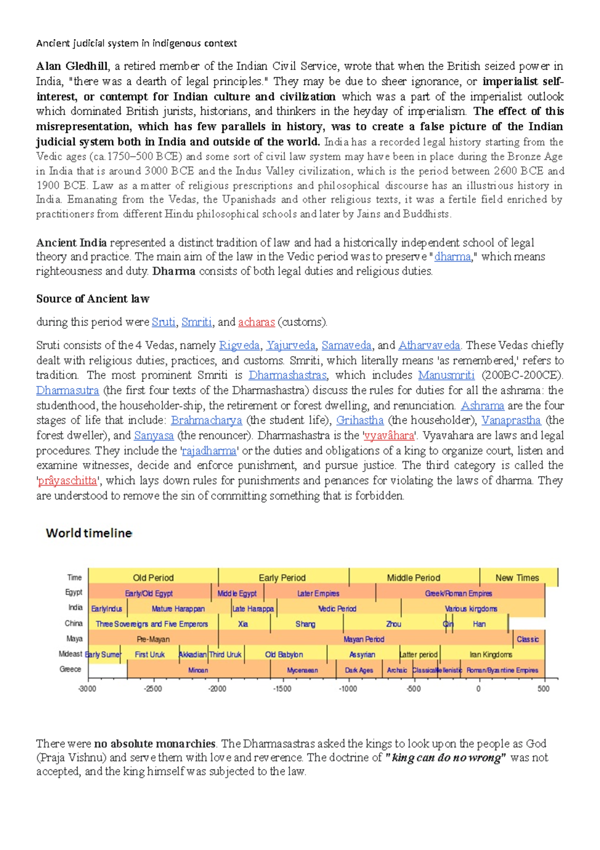 Ancient judicial system in indigenous context - " They may be due to ...