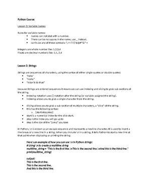 Lecture 2 - N/A - Programming for Beginners COMP 2067 Slides prepared by Dr. Arunita Jaekel ...